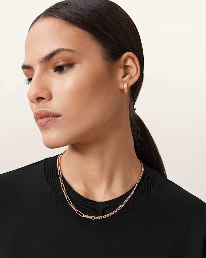 Dora Chain Necklace WARM BRASS | ALLSAINTS